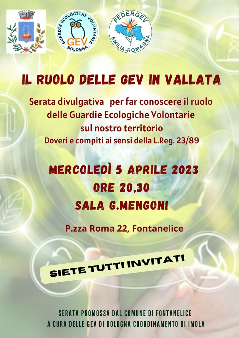 Il ruolo delle GEV in Vallata - Comune di Fontanelice
